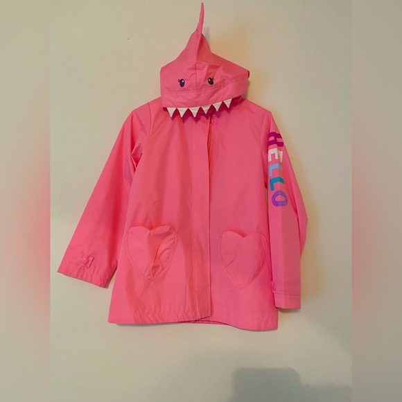 Carter's | Jackets & Coats | Cute Pink Shark Hood Raincoat | Poshmark